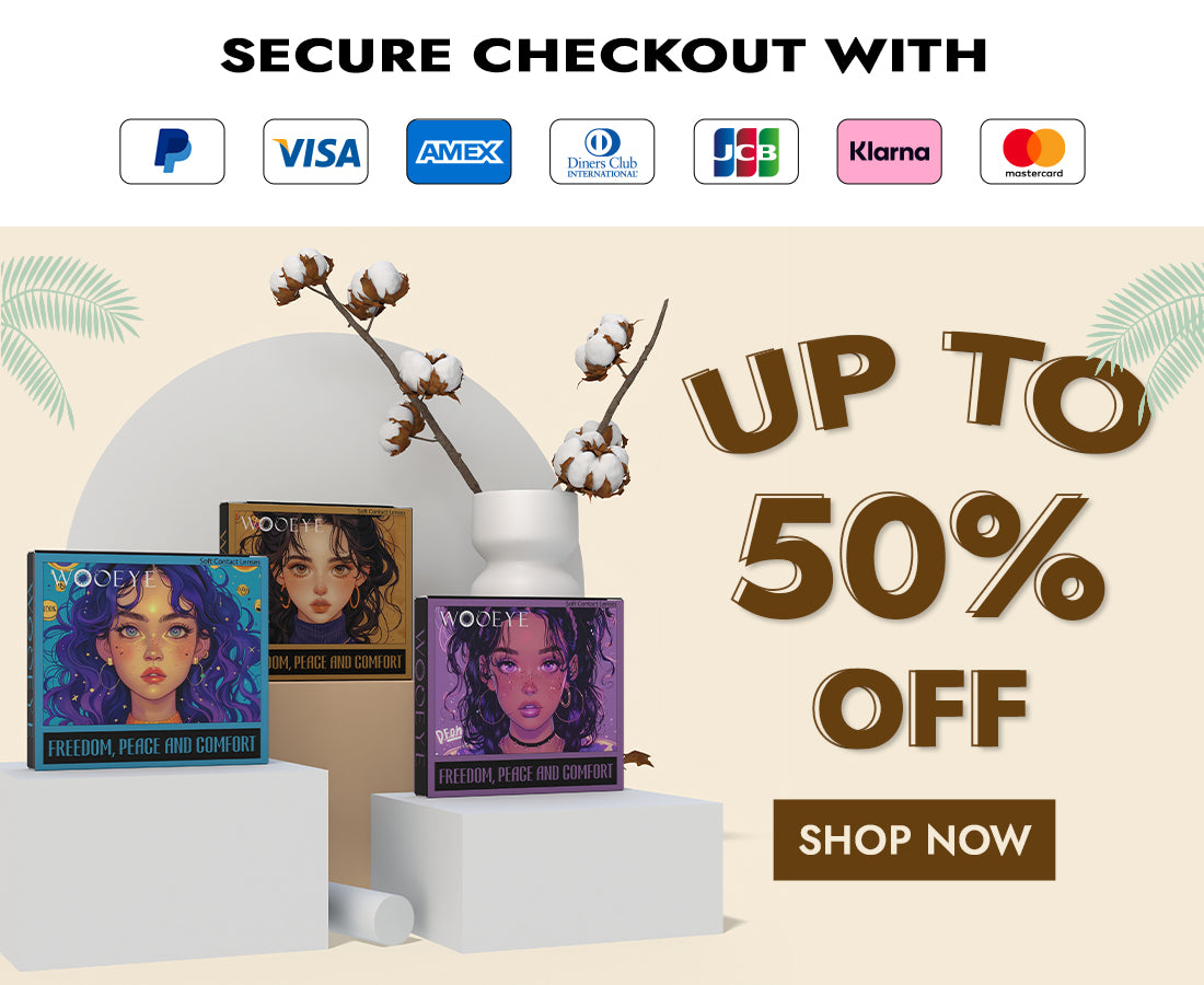 Wooeye Nut Blue Contact Lenses | 1 Year