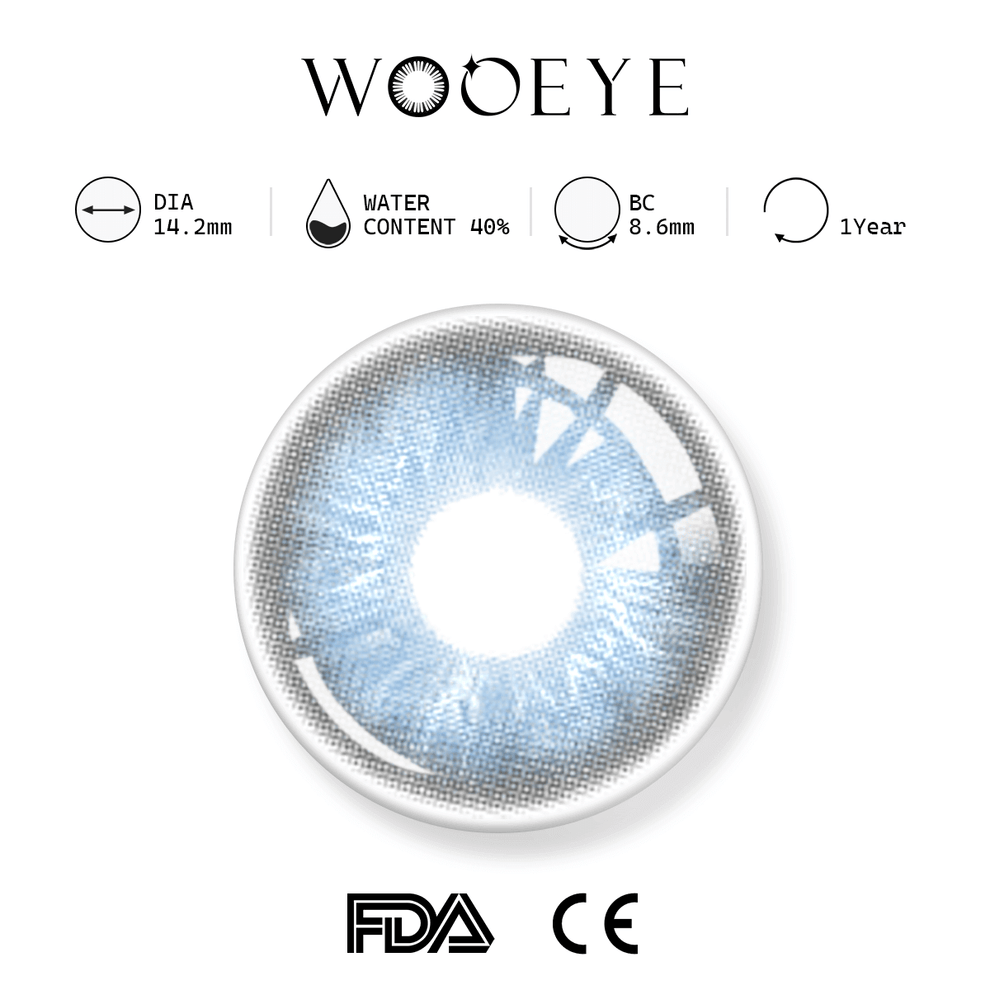 Wooeye Irish Blue Contact Lenses | 1 Year