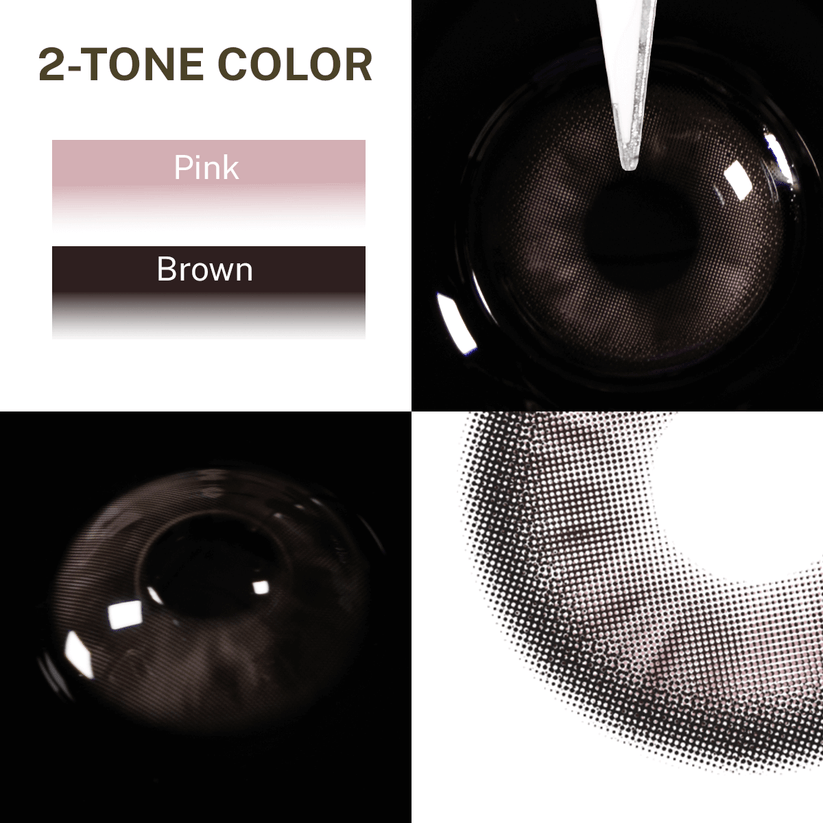 Wooeye Peach Brown Contact Lenses | 1 Year